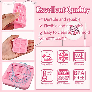 Chocolate Silicone Molds, Waffle Cookie Cake Decorating Fondant Molds 3 Pcs, Candy Mousse Butter Molds, DIY Resin, Clay Molds for Baby Showers, Birthdays, Thanksgiving, Easter, Valentine's Day