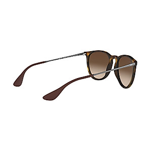Ray-Ban Erika RB 4171 Sunglasses Rubberized Havana / Brown Gradient