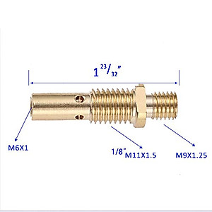 Mig Welding Gun Kit .030" Replacement for Lincoln Magnum 100L Tweco Mini/#1: 20Pcs Contact Tips 11-30 0.030" + 2pcs Gas Nozzles 21-50 1/2" + 2pcs 35-50 Welding Gas Diffuser