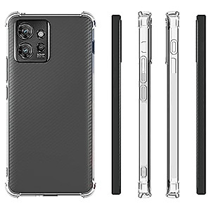Osophter for Moto ThinkPhone Case,Motorola ThinkPhone 5G Case Clear Women Girls Boys Reinforced Corners TPU Shock-Absorption Flexible Phone Cover for Motorola Moto Think Phone 5G(Clear)