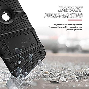 ZIZO Bolt Series for iPhone XR Case with Screen Protector Kickstand Holster Lanyard - Black