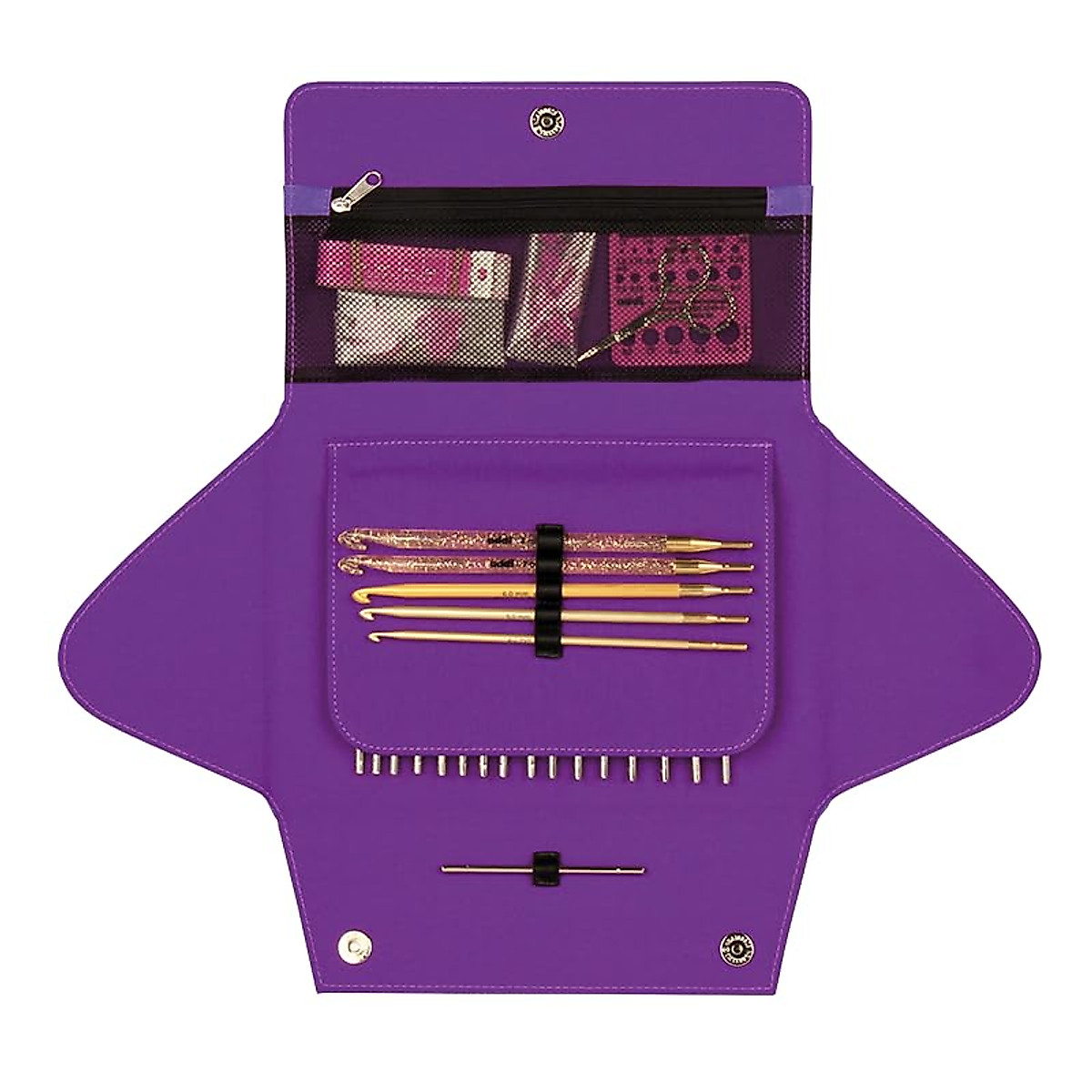 Addi Click by Woolly Hugs Interchangeable Circular System with Exclusive Red Cords (European Version) with Red Gauge