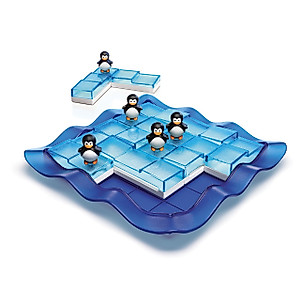 SmartGames Penguins on Ice - A Sliding Cognitive Skill-Building Puzzle Game for Ages 6 - Adult