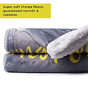 Gifts for Women & Men, Positive Energy Gifts for Mom, Sister, Friend, Perfect Religious Gifts for Mom, Birthday Gifts - Faith, Hope & Love Sherpa Throw Blanket Gifts