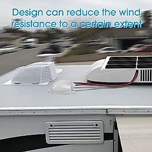 Solar Cable Entry Gland Waterproof Single Cable Entry Housing for Solar Panels of RV,Caravan,Roofs,Camperman and Marine,2PCS Black