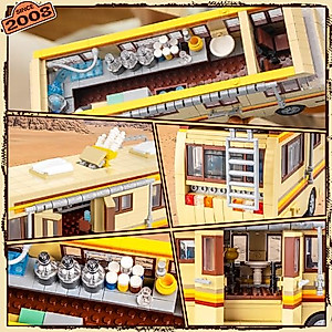 Lixboxy Camper for Break Bad Rv Building Set, Creative Camper Van Building Blocks Merchandise, DIY Technic Building Set Toy, Building Bricks Kit for Ages 8-14(986 Pieces)