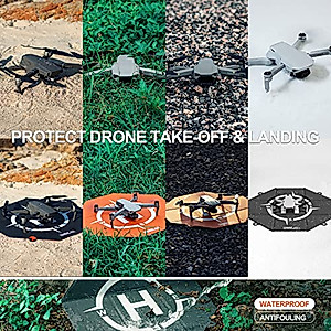 STARTRC Drone Landing Pad, Double-Sided Colors Waterproof 20 inch Helipad for DJI Mini 4K/Mini 4 Pro/Avata 2/Air 3/Mini 2 SE/Mini 3 Pro/Mavic Air 2S/Avata/RC Drone Accessories