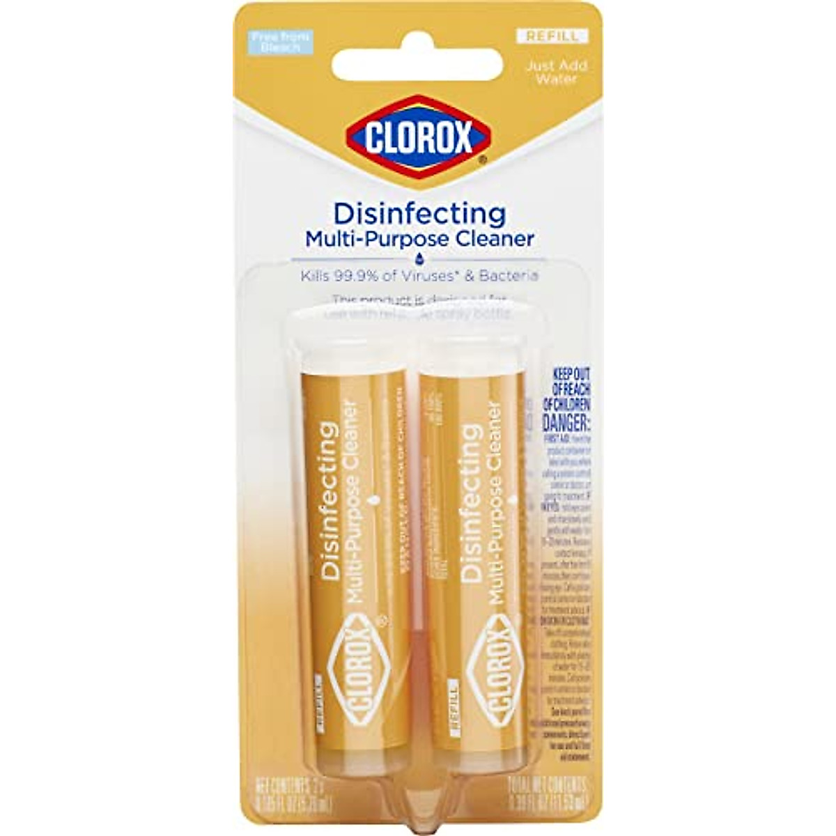 Clorox Disinfecting Multi-Purpose, Household Essentials, Cleaning Refills for Clorox Multi-Purpose Cleaning System, 2 Count