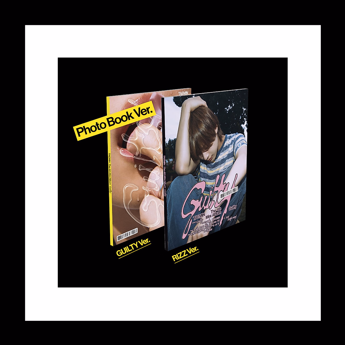 SHINee TAEMIN Guilty 4th Mini Album Full 5 Version SET Archive Box Version+PhotoBook GUILTY Version+PhotoBook RIZZ Version+Digipack Version+SMini Version+Tracking Sealed