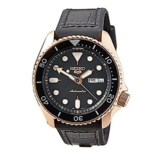 SEIKO Men's Analogue Automatic Watch with Silicone Strap SRPD76K1