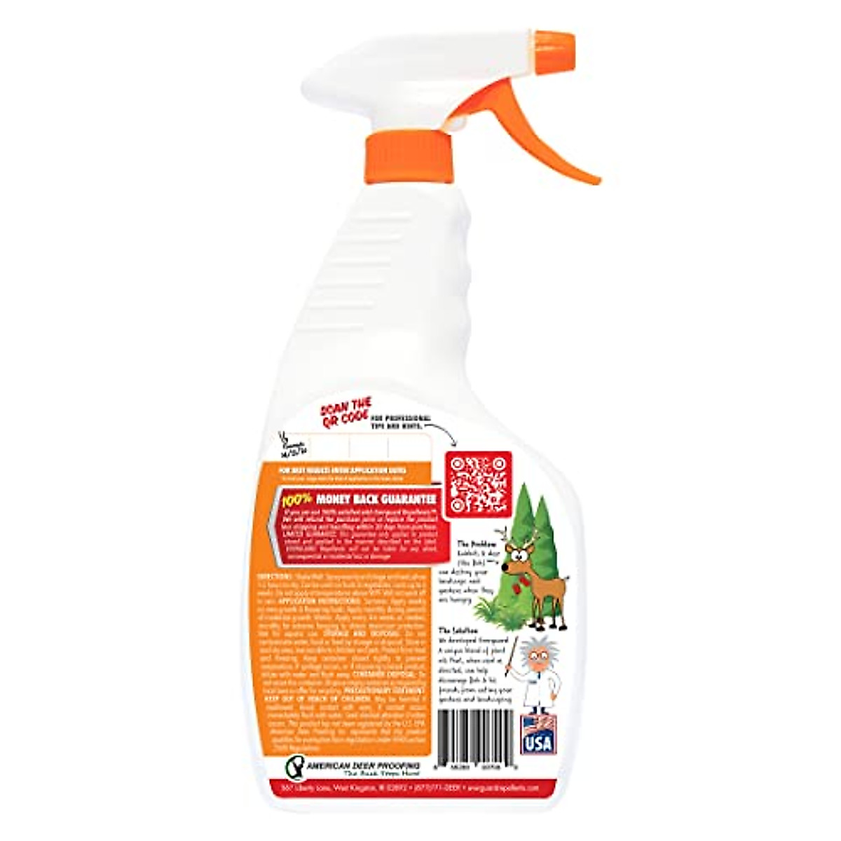 Everguard ADPR032 Ready to Spray Deer and Rabbit Repellent ADPR032 Everguard 32oz RTU Deer & Rabbit Repellent
