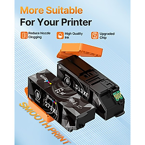 E-Z Ink (TM) Remanufactured Ink Cartridge Replacement for Epson 273XL 273 XL T273XL to use with XP-520 XP-600 XP-610 XP-620 XP-810 XP-820 Printer (2 Black) 2 Pack