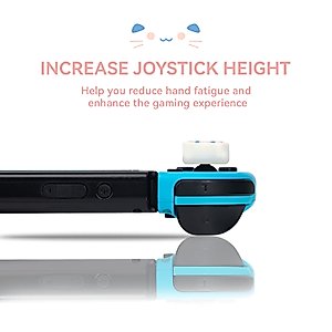 GeekShare Cute Animal Theme Thumb Grip Caps,Compatible with Nintendo Switch/OLED/Switch Lite, Soft Silicone Joystick Cover,4PCS - Gaming Cat