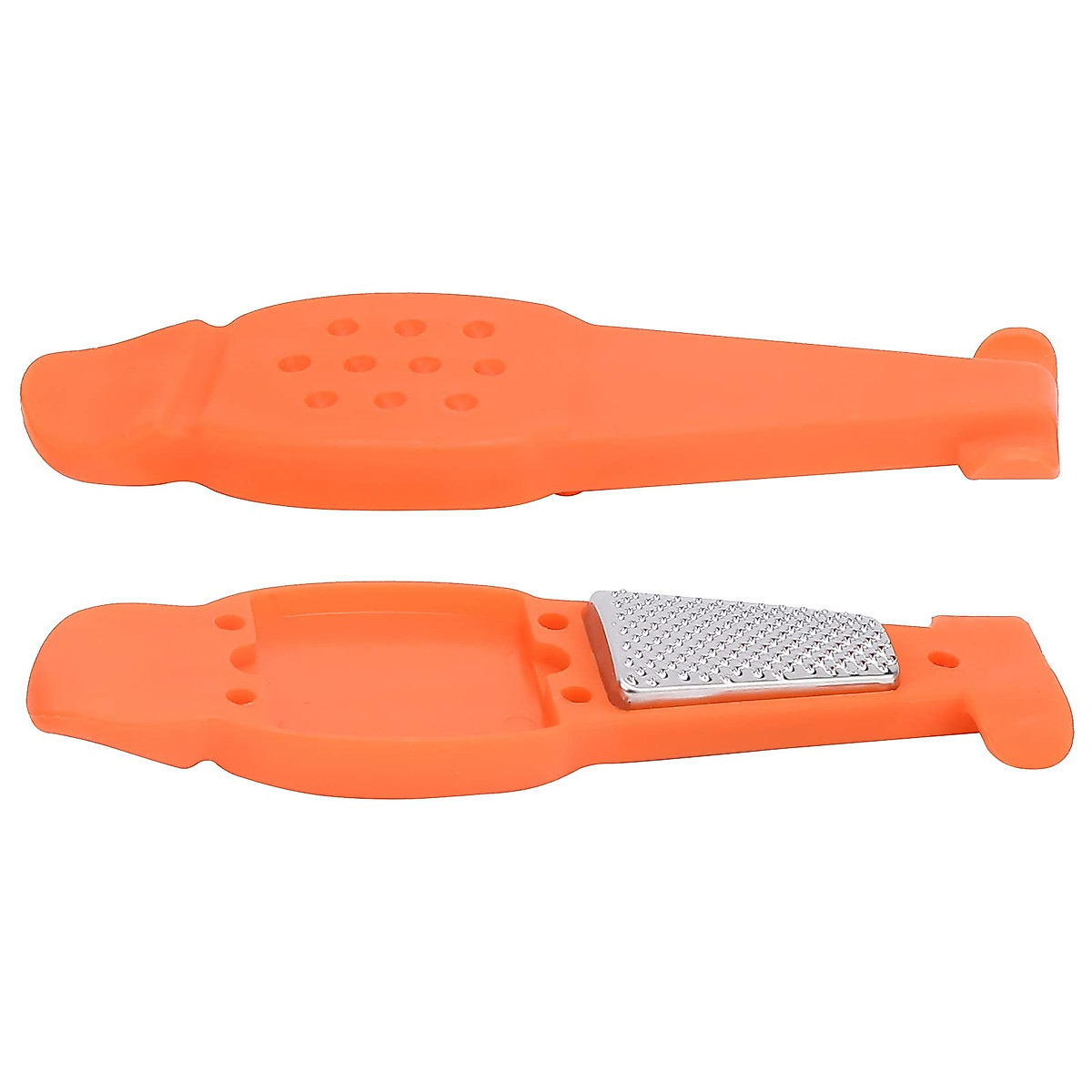 BORDSTRACT Bike Tire Lever, Pocket Multifunction Bike Tire Repair Tool, Tire Lever and Rasp, for Road Bike, Mountain Bike Emergency Tire Repair(Orange)
