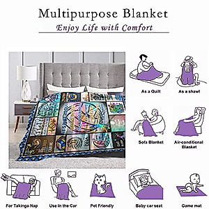 Volleyball Gifts, Volleyball Blanket for Women Men 60"X50", Volleyball Gifts Things for Teen Girls Team Coach, Volleyball Senior Night Gifts Party Favors, Soft Throw Blanket for Couch Bed