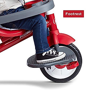 Radio Flyer 4-in-1 Stroll 'N Trike, Toddler Trike, Red Tricycle for Ages 1-5, Toddler Bike