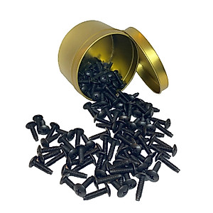 RackGold® 10-32 Rack Screws w/Delrin Washers 100 Pack - USA Made