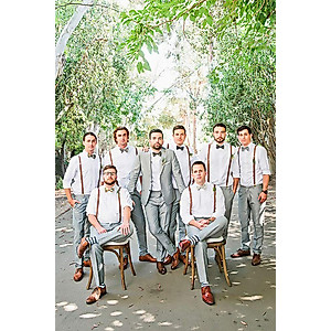 chiyu-yang Black Suspenders for Men and Women - Adjustable Tall stature Elastic Y Back Style With Strong Metal Clips