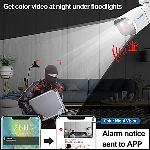 NOAHTEC 4MP PoE Security Camera System, 4Pcs CCTV Security Cameras System 2K IP Home Security Cameras with 8CH 8MP 4K NVR &Hard Drive 1TB, Person VehicleDetection, Two-Way Audio, 100ft Night Vision