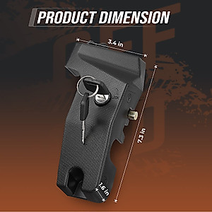 KEMIMOTO Locking Parking Brake Lever Compatible with Can-Am Ryker, Ryker Rally Edition, Sport, 600, 900 2019-2024 Replace #219401021