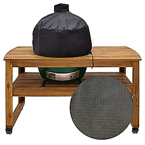 Quantfire 34” Kamado Dome Grill Cover for XLarge Big Green Egg, Kamado Joe Big Joe in Built-in or Island,XL Big Green Egg Accessories Waterproof Outdoor Grill Cover
