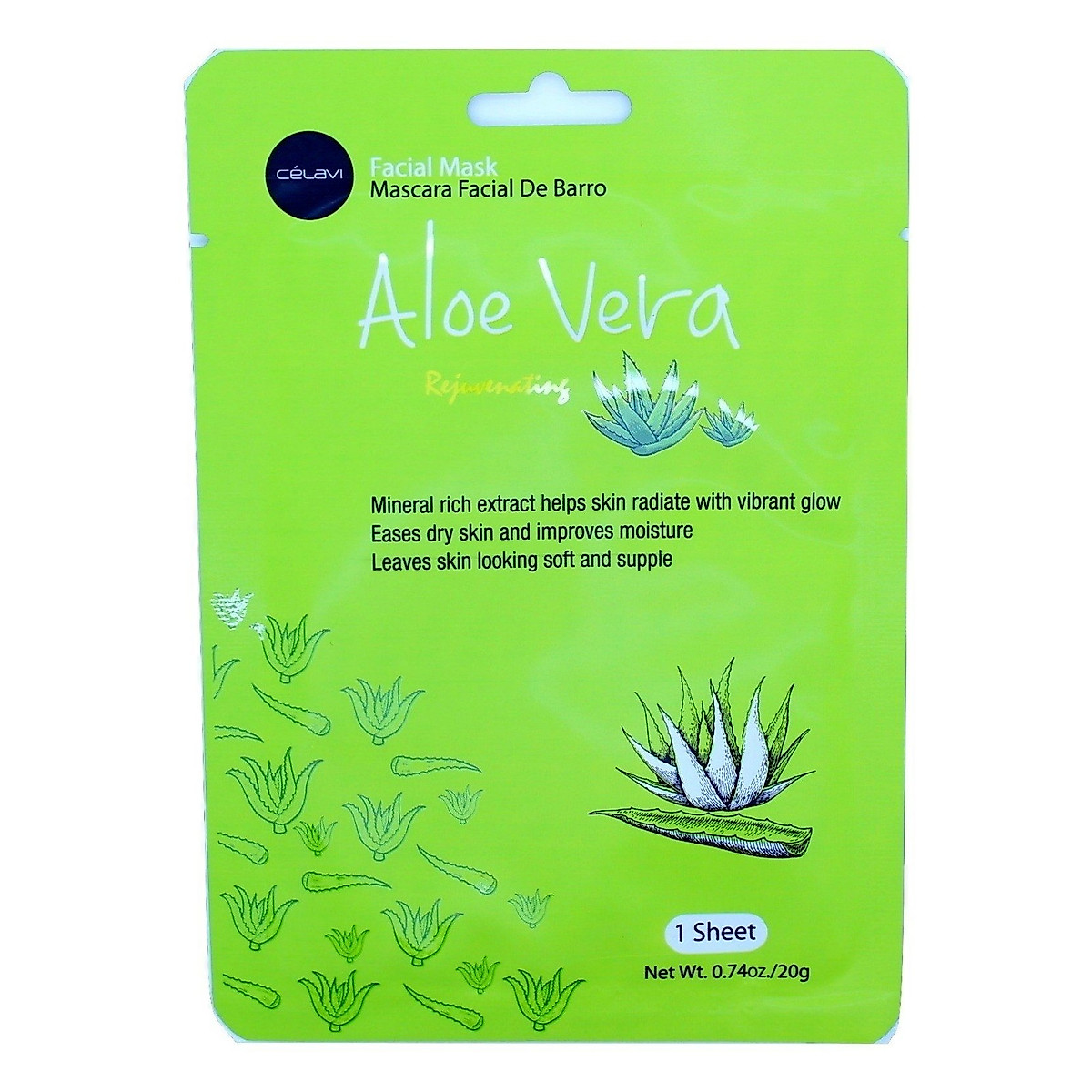 Celavi Essence Facial Face Mask Paper Sheet Korea Skin Care Moisturizing 9 Pack (Mix of 9)