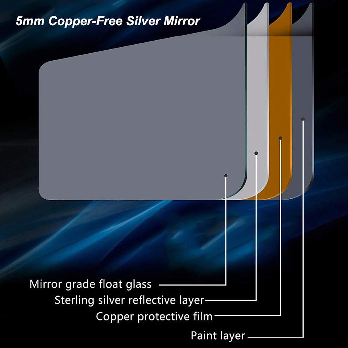 Bathroom Mirror Mirror,Illuminated LED Backlit, Wall Mounted Vanity Lighted Mirror, Bedroom/Living