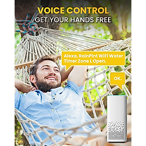 RAINPOINT Sprinkler Timer WiFi Water Timer with Brass Inlet,2 Outlets Smart Hose Timer,Automatic Irrigation System Controller, 2.4Ghz WiFi & Voice Control, Irrigation by Weather/Quantity/Soil Moisture
