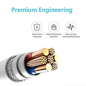 Olort Micro USB Cable Replacement for Furbo Dog Camera Power Charger Cord(10 Ft)