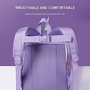 SUNVENO Girls Unicorn Backpacks Preschool Girls Bag Sequins School Bag Toddler Backpack Animal for Children 3-8 Yrs, 12* 10* 4.5", Pink