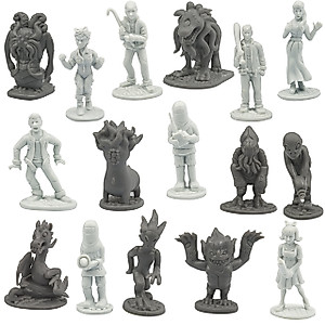 Humans Vs Aliens Space Monster Action Figure Toy Playset 10 pcs- Unique Futuristic Characters- Great for Party Favors, Decorations, Dioramas, Cake Toppers, RPG Gameplay, Stocking Stuffers & Xmas Gifts