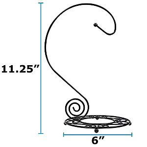 Blue Donuts Banana Hanger Farmhouse Banana Holder Tree Stand Hook for Kitchen Countertop, Kitchen Accessories, Black Banana Stand