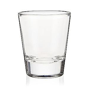 True Classic Shot Glass, Plain Shot Glasses Perfect for Tequila and Whiskey, Reusable Measuring Shot Glass, Set of 1, 1.5 oz.
