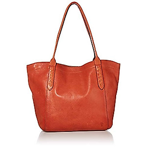 Frye womens Reed Shoulder Tote Bag, Burnt Orange, One Size US