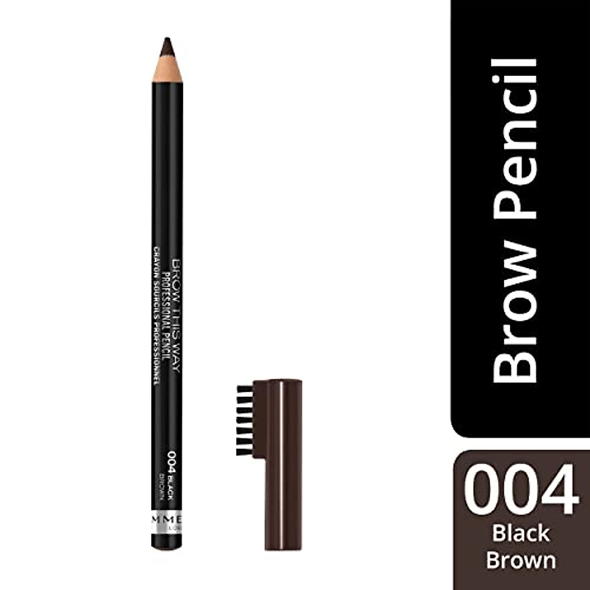 Rimmel Professional Eyebrow, Black Brown, 0.05 Ounce (Pack of 1)