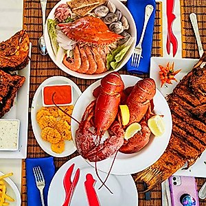 Crab and Lobster Tools - Crab Leg Crackers and Picks Set, Picks Knife for Crab, Shellfish Scissors Nut Cracker, Stainless Steel Seafood Utensils Crackers & Forks Cracker