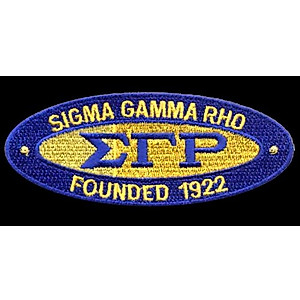 Sigma Gamma Rho New Oval Founding Date Emblem Patch