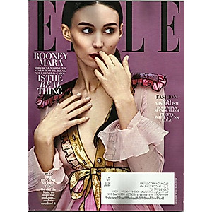 Elle Magazine January 2016 Rooney Mara on the Cover