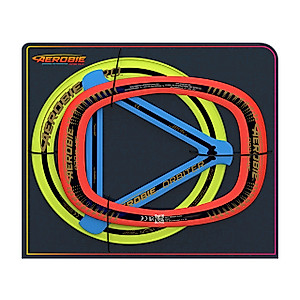 Aerobie 3-Piece Flying Ring Combo Pack with Pro Ring, Orbiter Boomerang, and Pro Blade, Lightweight Kids Toys for Disc Golf & Outdoor Games, Ages 5+