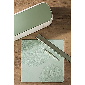 Cricut Metal Ruler - Safety Cutting Ruler for Use with Rotary Cutters, Cricut TrueControl knife, Xacto knife - Great For Quilting, Scrapbooking, Crafting and Paper Cutting - 18", [Mint]