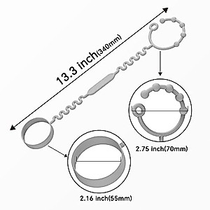 Keep Bottles and Sippy Cups Off The Floor with Sippy Cup Strap - Food Grade Silicone Bottle Bungee for High Chair, Stroller & More - Great for Babies and Toddlers - Grey, 2Pack