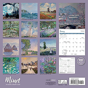 Carousel Calendars, Monet 2022 Wall Calendar