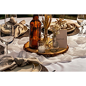 Set of (14) 12-13" Wood Slice centerpieces for Tables, Rustic Wedding Decorations, Wedding Decorations for Tables, Natural Wood Slices! (14)