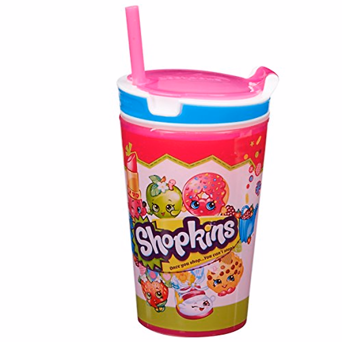 Snackeez Shopkins 2 in 1 Snack and Drink Cup
