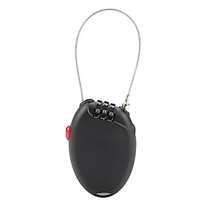 Retractable Cable Locks for Luggage, 3 Digit Combination Padlock Lock Adjustable Steel Security Wire Combo Password Baggage Locks Bike Travel Ski Snowboard Stroller Backpacks Cycling Helmets Suitcase