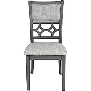 New Classic Furniture Mitchell 5-Piece Dining Set with 1 Table and 4 Chairs, Gray