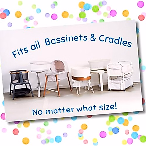 First Essentials Bassinet Cradle Mattress Pad (Oval, 12X26) for Newborn Comfort Breathable Easy Clean Hypoallergenic Waterproof Made in USA