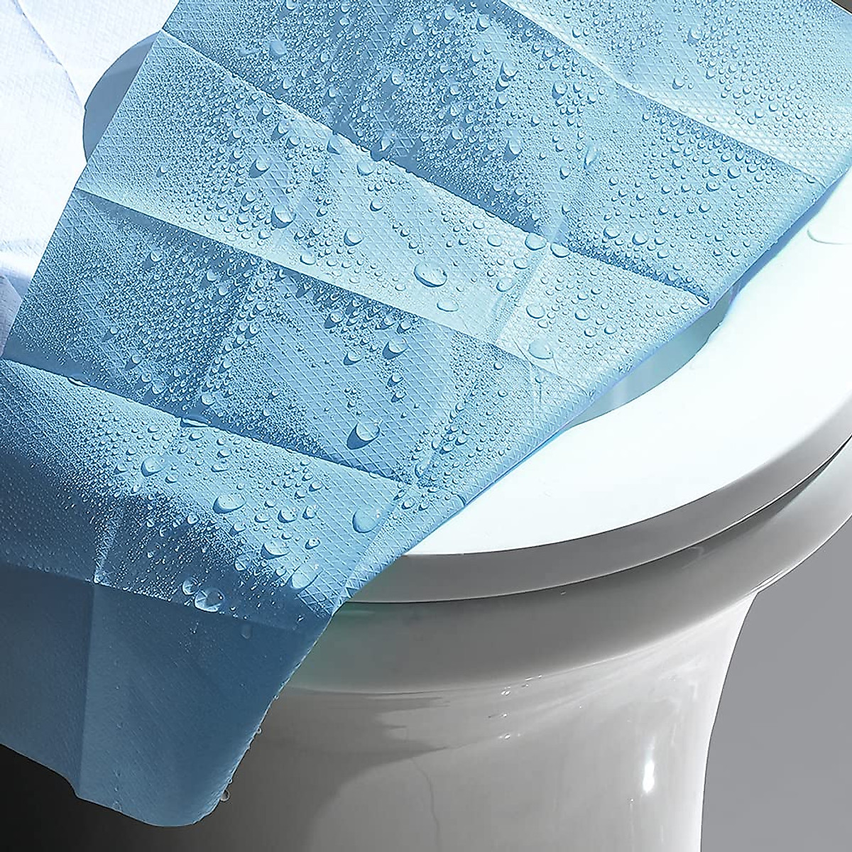 Disposable Toilet Seat Covers Extra Large,30 Count Travel Set Waterproof Individually Wrapped Portable Non Slip PE Toilet Seat Covers for Adults Kids Toddlers Potty Training(16"x 24")