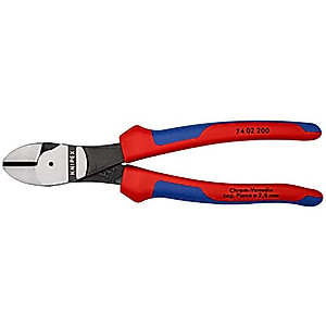 KNIPEX - KPX7402200 Tools - High Leverage Diagonal Cutters, Multi-Component (7402200) 8 inches