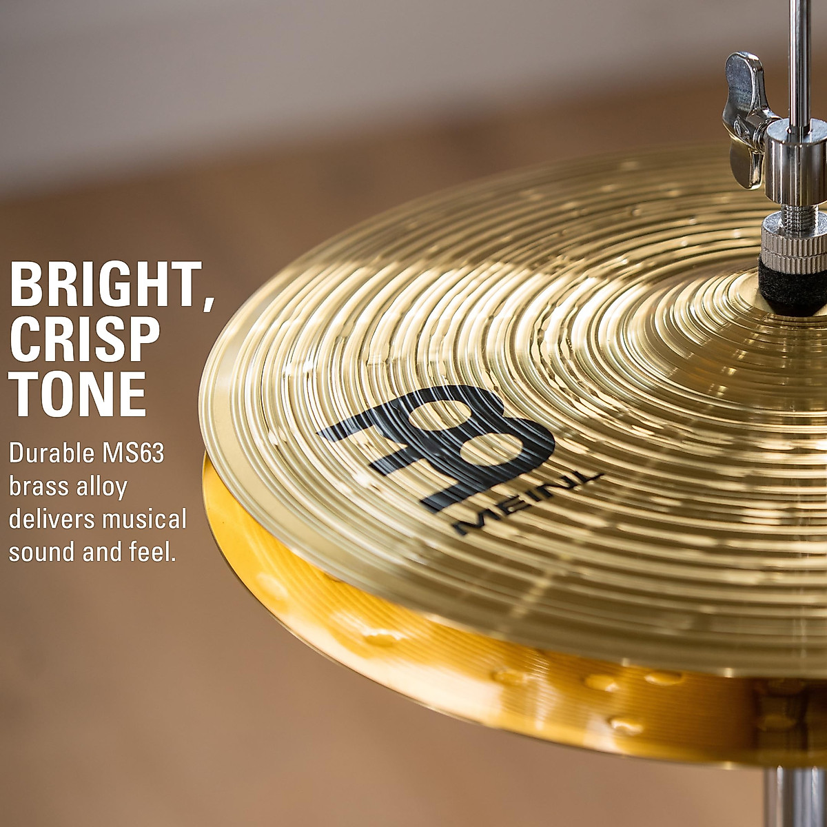 Meinl Cymbal Set Box Pack with 14” Hihats, 20” Ride, 16” Crash, Plus a FREE 10” Splash – HCS Traditional Finish Brass – Made In Germany, 2-YEAR WARRANTY (HCS141620+10)